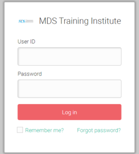 Sign In – MDS Training Institute